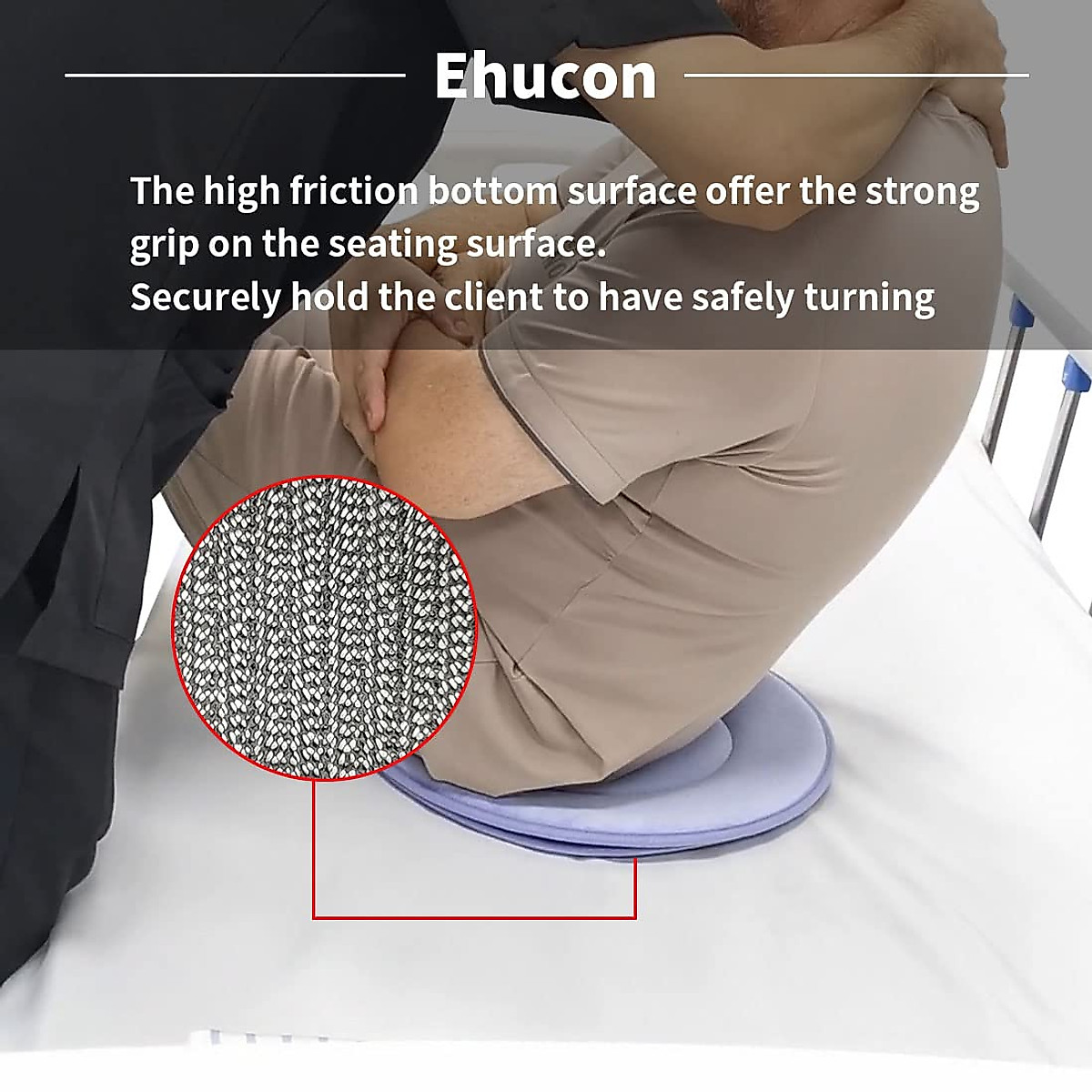 Ehucon 360 Degree Swivel Seat Cushion for Car,Rotating Seat Cushion Pivot Disc Pad for Elderly,Swivel Car Seat Chair Assist to Turning Easily from Bed to Wheelchair