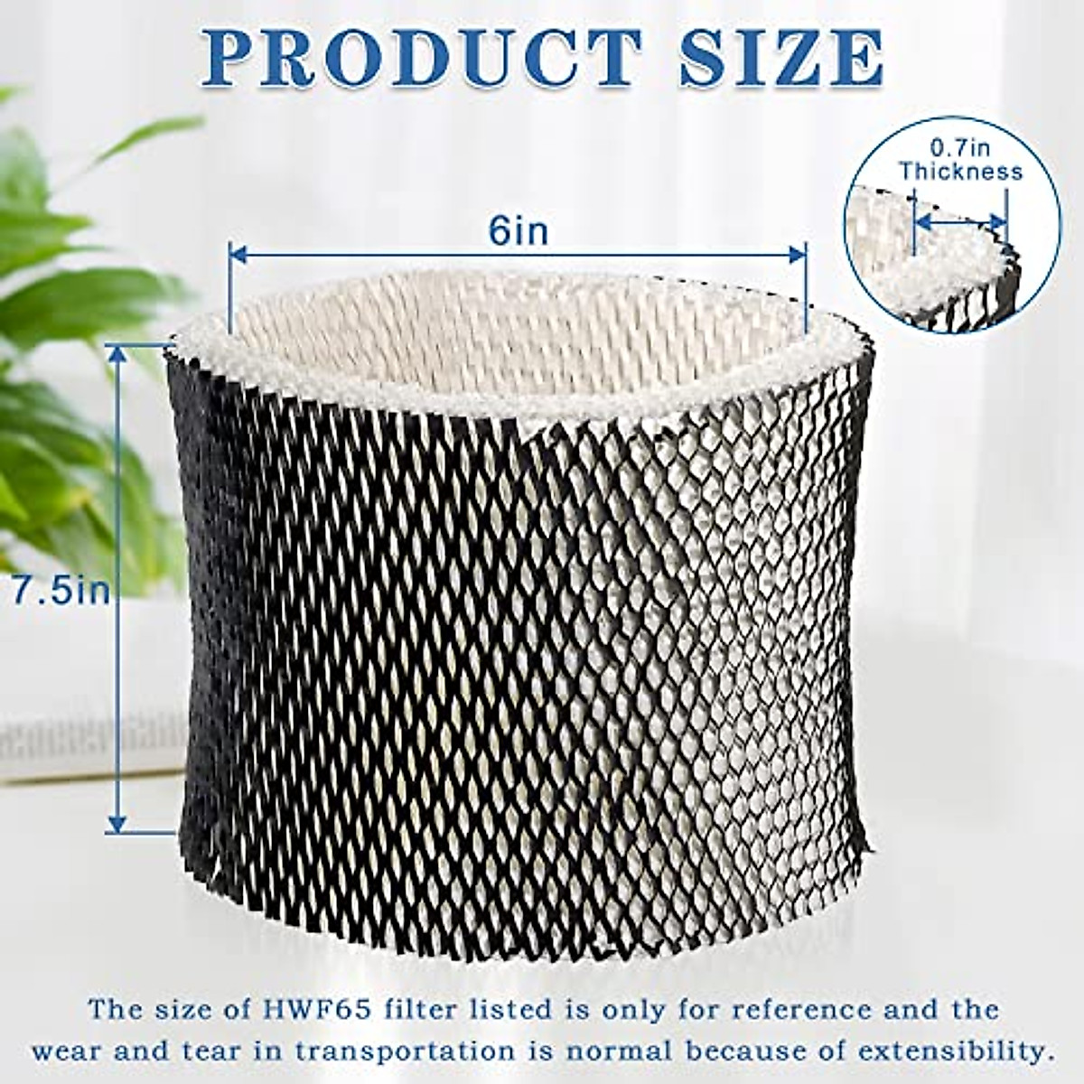 Cobectal HWF65 Humidifier Filter Replacement,Holmes C Humidifier Wick Filter (Pack of 2) Replaces Part HWF65CS HWF65P HWF65PDQ-U