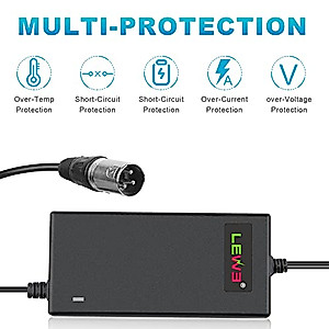 Fancy Buying 24V 5A 3-Pin Male XLR Connector Battery Charger for Lakematic, Pride Mobility, Jazzy Power Chair, Drive Medical, Golden Technologies, Shoprider, Rascal 200T/500T/301 PC 24BC5000TF-1