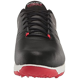 Skechers Men's Go Torque Pro Waterproof Golf Shoe Sneaker, Black/Red, 9 Wide