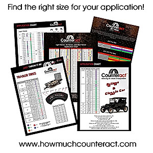 Counteract 3OZ-B12 Centrifugal Force Tire/Wheel Balancing Beads - Off-Road Vehicles, Light Duty Truck Tires, (12) 3oz Balance Bead Bags, (12) Valve Caps and Cores