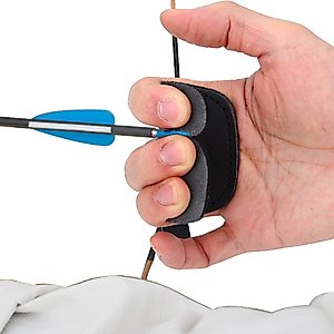 Wearable Archery Finger Protector, Anti-Slip Archery Hand Guard, Easy to Use Soft for Archery Lovers