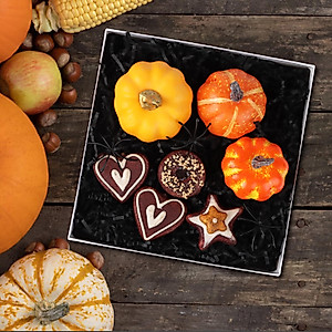 LOMIMOS 250g/8.8oz Halloween Black Raffia Paper Confetti Shred,for Gift Wrapping Craft DIY Packaging Filling Party Decoration