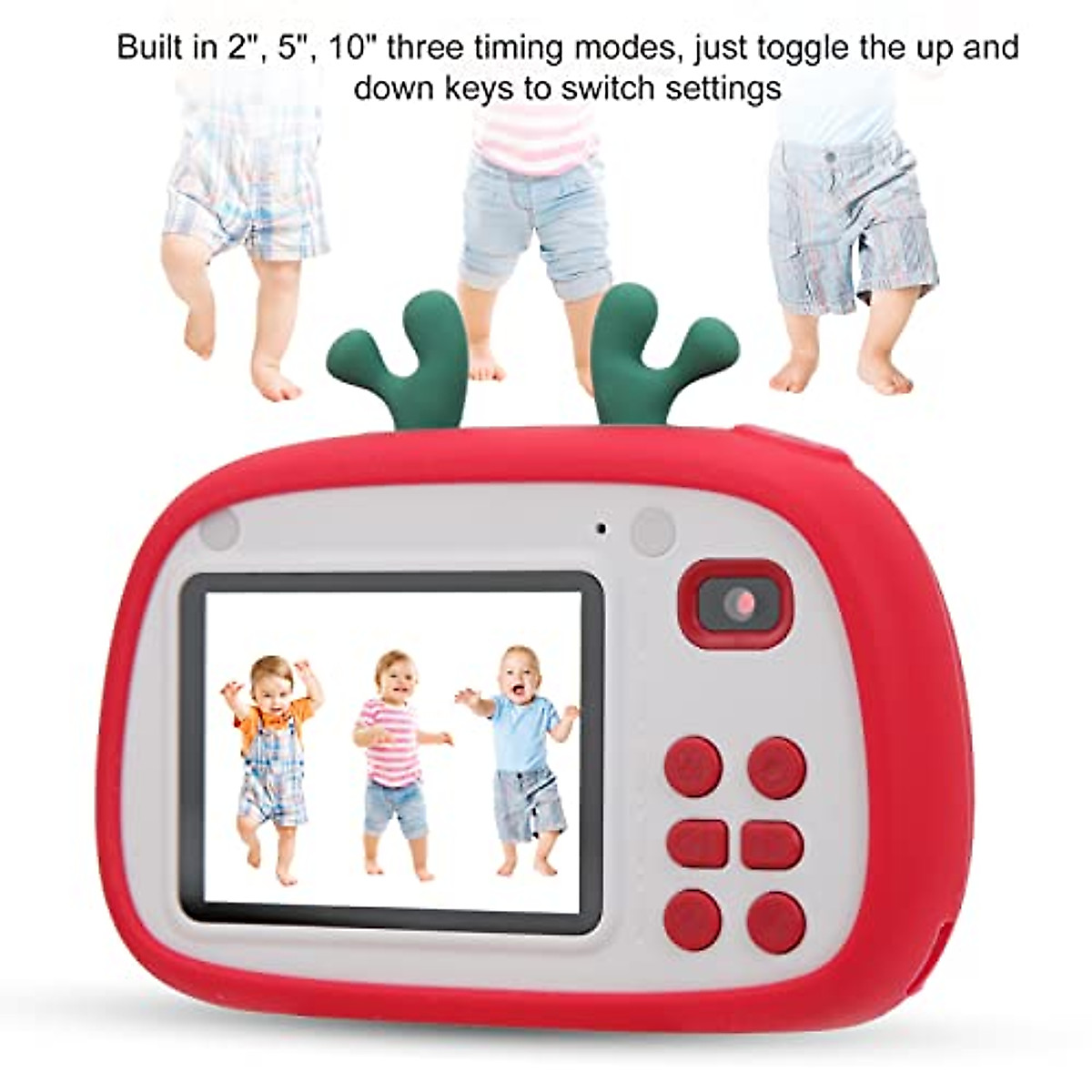 CHICIRIS Kids Toy, Push Type Design Kids Digital Camera Small Portable for Indoor for Outdoor