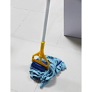 Microfiber Tube Mop Head(16 oz.), 6 Inch Headband, Loop End Commercial String Mop Head Replacement for Home, Highly Absorbent, Industrial and Commercial Use