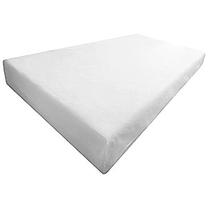 Prolinemax Crib Size 52x28x6 Outdoor Foam Daybed Mattress High Density 1.8 PCF Medium Firm