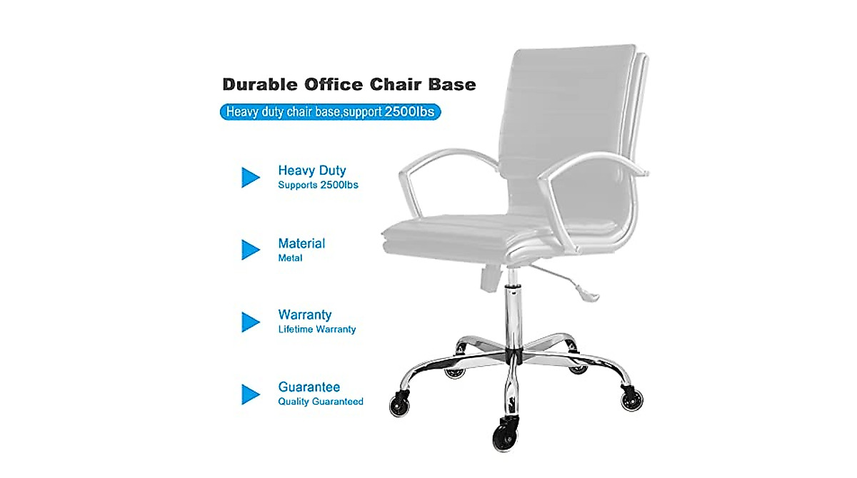 Heavy Duty 28" Metal Office Chair Base Replacement Kit