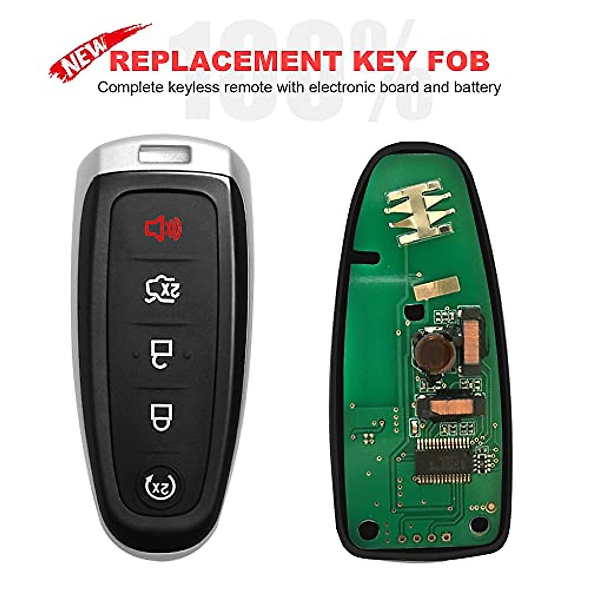 VOFONO Car Key Fob Keyless Entry Smart Remote fits for Ford Explorer Edge 2011-2015 Flex Taurus 2013-2019 Expedition Focus Lincoln MKS MKT MKX Navigator P/N: M3N5WY8609