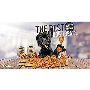 AFreschi Turkey Tendon for Dogs, 2 Rope in a Pack and 2 Pretzel in a Pack, Ingredient Sourced from USA, Alternative to Rawhide, Premium All-Natural, Hypoallergenic, Dog Chew Treat, Easy to Digest