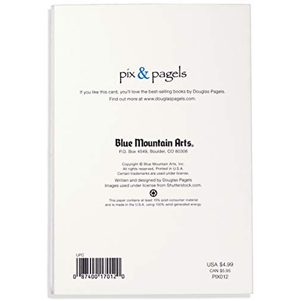 Blue Mountain Arts PIX012 Greeting Card “Friends are Like Stars” Is The Perfect Birthday Or “Thinking of You” Card For A Wonderful Friend, by Douglas Pagels