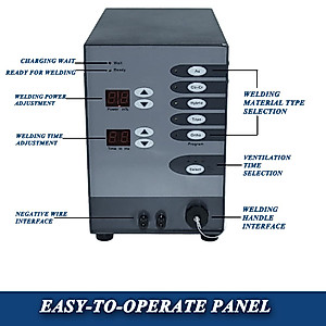 Automatic Spot Welder Pulse Argon Arc Welding Machine Jewelry Welder 110V Spot Welder for Jewelry Welding Jewelry Repair Tool 50-600A,100W