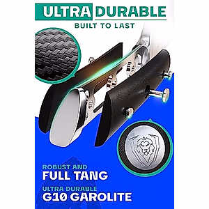 Dalstrong Vegetable Chef Knife - 8 inch - Gladiator Series Elite - Forged High Carbon German Steel - Full Tang - Black G10 Handle - w/Sheath - NSF Certified