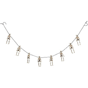 6 Feet Halloween Skeleton Garland - Hanging Human Bones Figurine Banner - Party Decorations for Haunted House Accessories