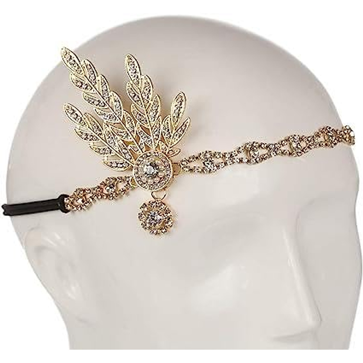 Ro Rox 1920's Great Gatsby Party Boho Bridal Wedding Flapper Headband Headpiece - Gold