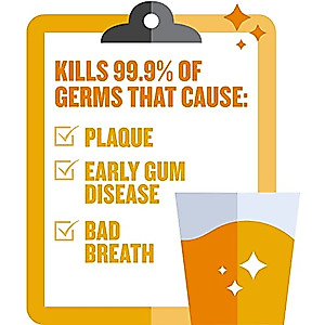 Listerine Original Antiseptic Oral Care Mouthwash to Kill 99% of Germs That Cause Bad Breath, Plaque and Gingivitis, ADA-Accepted Mouthwash, Original Flavor, 1.5 L (Pack of 6)