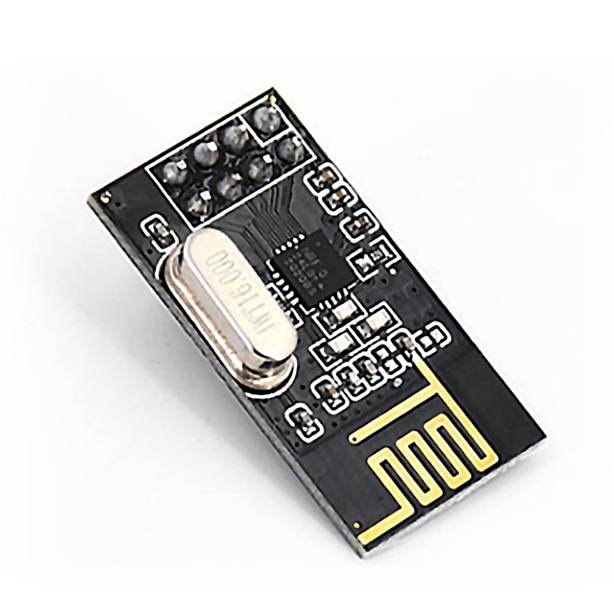 2.4 GHz Wireless RF Transceiver Module, DIP-8, 5mW, 7dBm, 150~240 m, PCB Antenna, Compatible with nRF24L01+, Pack of 4