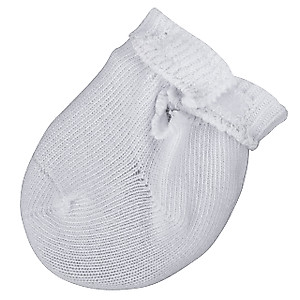 Unconditional Mom 3 Pairs of Newborn Socks - Adjustable Infant Socks with Velcro - Baby Socks 0-3 Months - White Cotton Organic Preemie Socks for Baby Boy and Girl