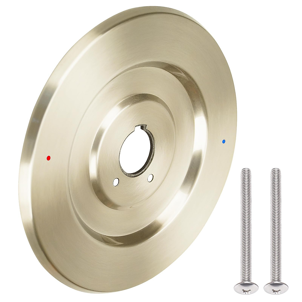 Chateau Collection Escutcheon Replacement for Moen 16090, for One-Handle Tub and Shower Faucets, Brushed Nickel