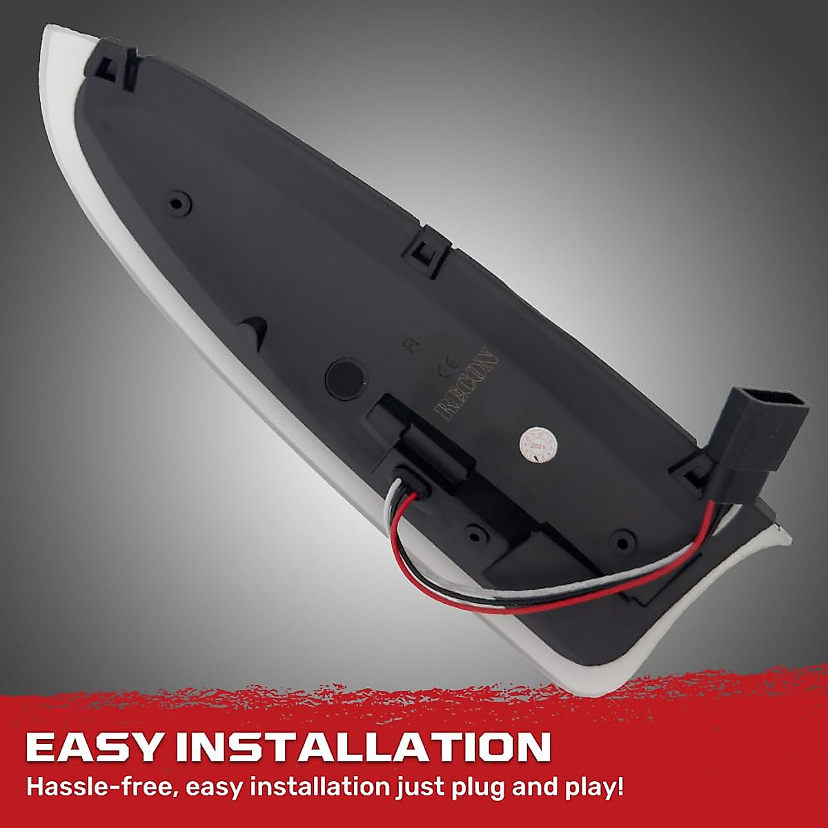 Recon 264120CL LED Side Mirror Lens 2003-2007 Ford F250/F350 Super Duty & Excursion (2 Piece Set) - Clear Lens