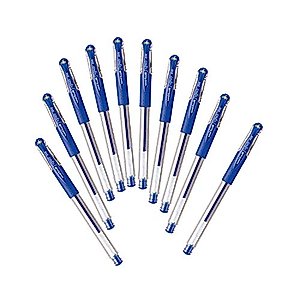 Mitsubishi Pencil Uni-Ball Signo UM151.33 Gel Ballpoint Pens, 0.01 inches (0.38 mm), Blue, 10 Pieces
