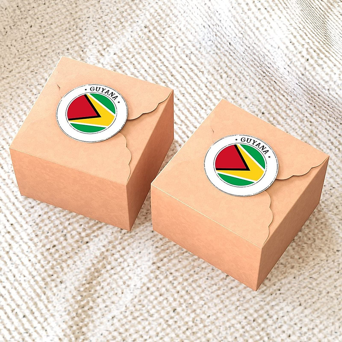 100 PCS Guyana Flag Stickers for Kids Guyana Patriotic Stickers Popular Country City Souvenir Labels Stickers for Water Bottles Laptop Computer Envelope Seals & Goodie Bags,1.5 Inch