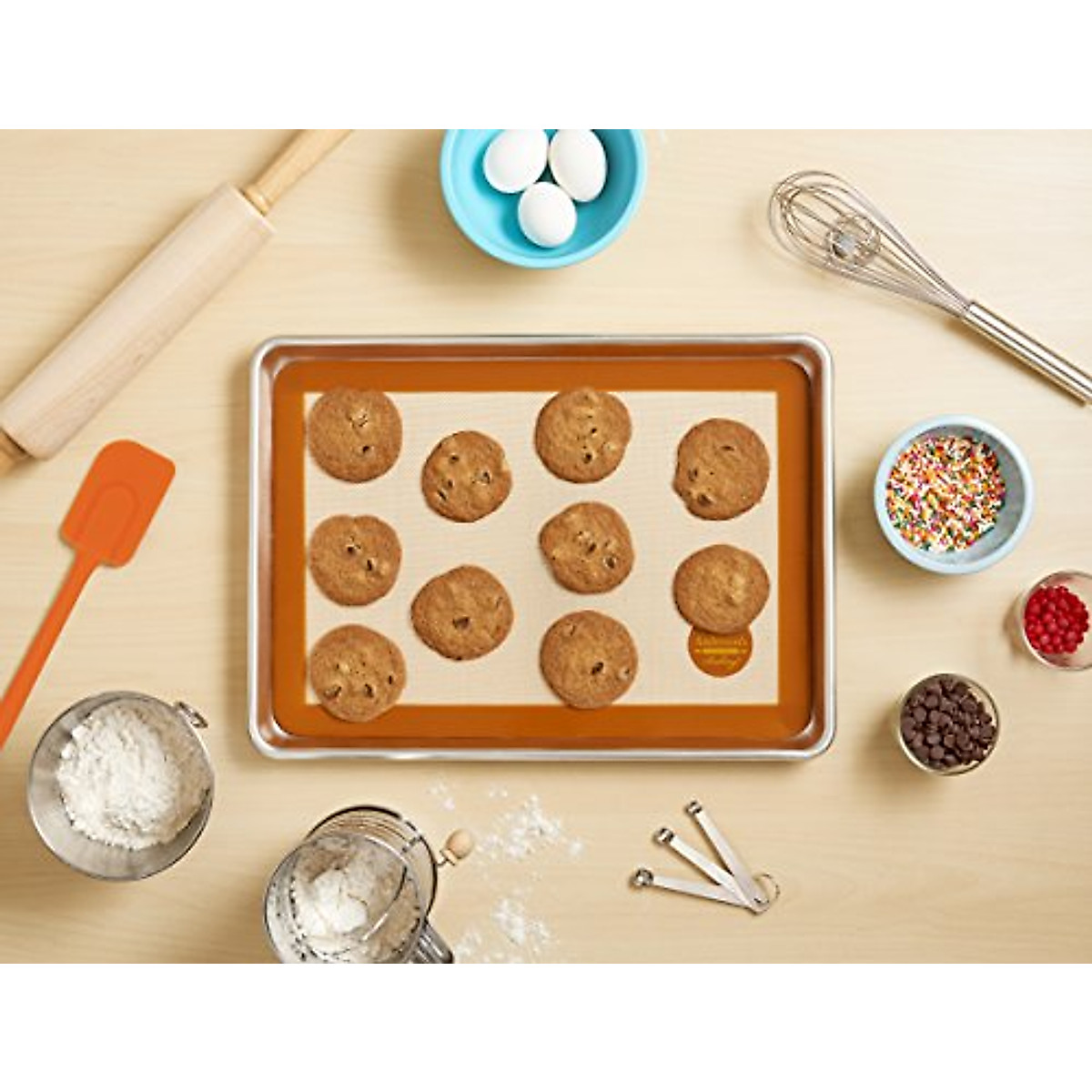 Mrs. Anderson’s Baking Non-Stick Silicone Big Baking Mat, 20.5-Inches x 14.5-Inches