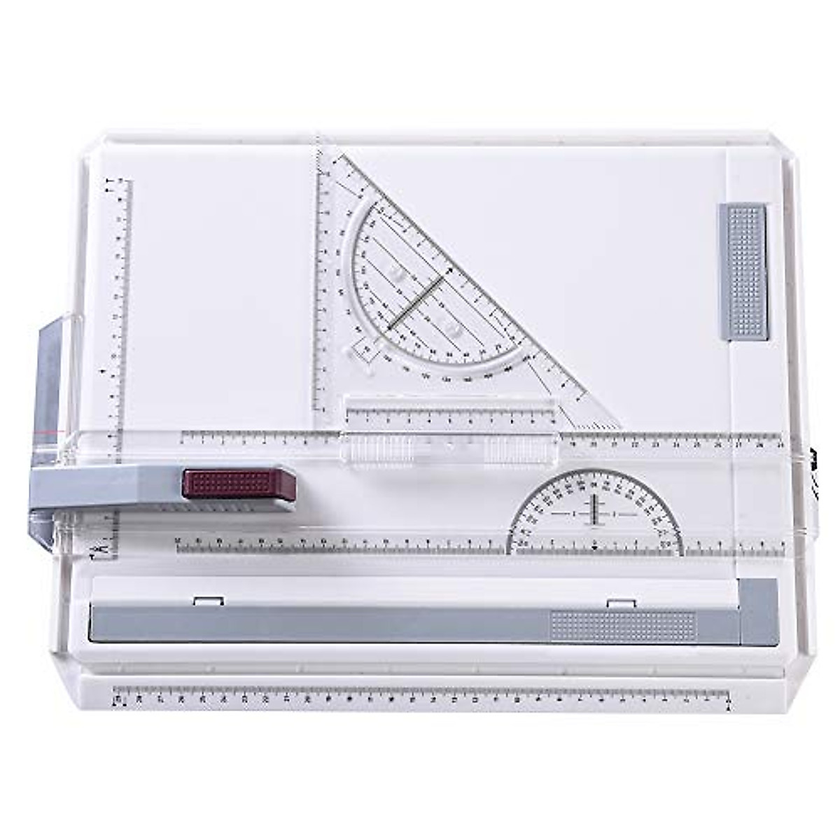 A4 Drawing Board Set, Adjustable Angle Drafting Tables with T-shaped Square Rulers/Triangular Board/Angle Ruler, Multi-function Drawing Board Tool for Student Engineer Architect