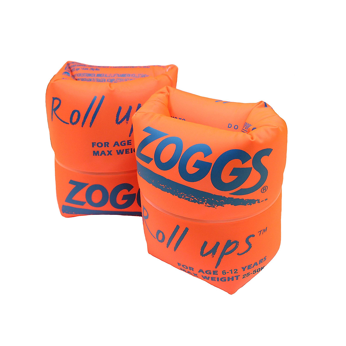 Zoggs Roll-Ups Armbands, Confidence Building Arm Bands, Safe Zoggs Swimming Armbands, Starter Swimming Floats for Children, Ideal Swimming Floats for Kids, 6-12 Years