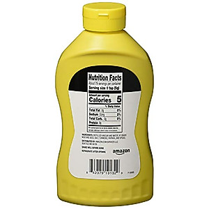 Amazon Brand - Happy Belly Yellow Mustard, Kosher, 14 ounce (Pack of 1)