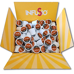 InfuSio 96 Count French Toast Medium Roast Single Serve Coffee Pods for Keurig K-Cup Brewers - InfuSio Premium Roasted Coffee Keurig 2.0 Compatible