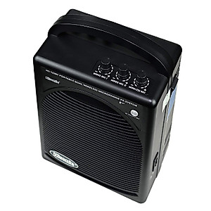 Hisonic HS122BT-HL Portable and Rechargeable PA System with Dual UHF Wireless Microphones & Bluetooth Connection