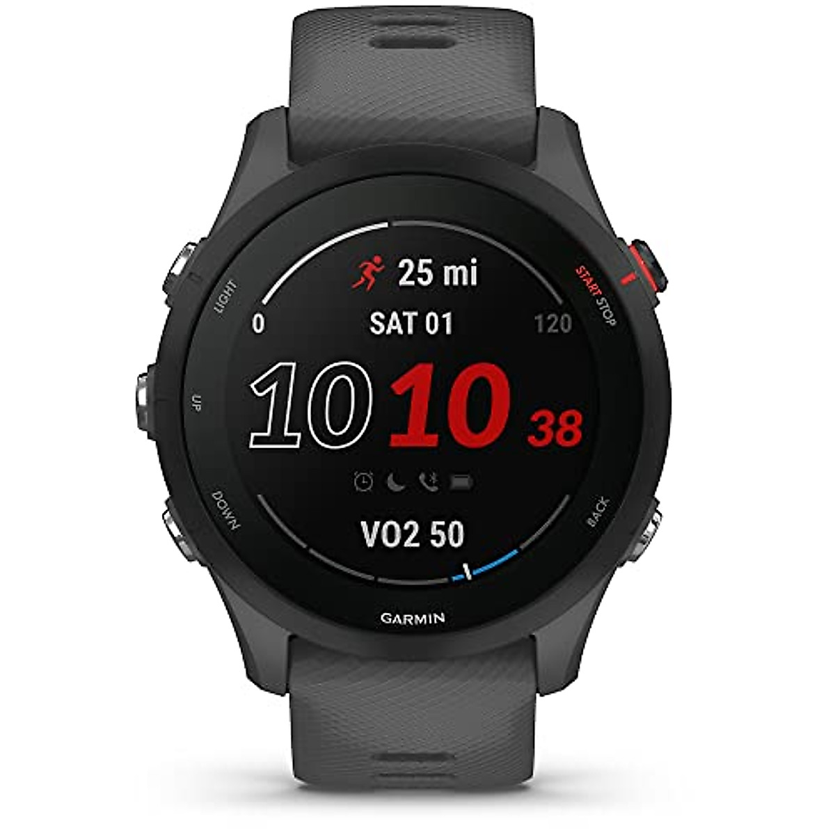 Garmin 010-02641-00 Forerunner 255 GPS Smartwatch Slate Gray Bundle with 2 YR CPS Enhanced Protection Pack