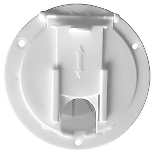 NU-SET Lock | RV Electrical Cable Hatch | Electrical Cable Hatch | RV Accessories & Door Hardware,RV011 (White)