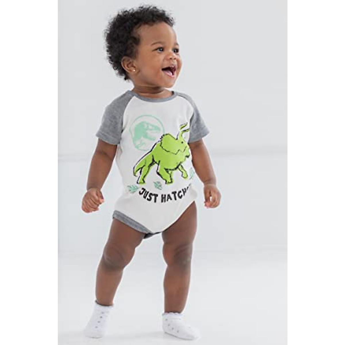 Jurassic World Welcome to the Universe Baby Baby Bodysuit (Pack of 4)