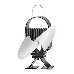 Ecofan® AirDeco I, Superior Performance Stove Fan, Heat Powered, Contemporary Style. Low Start Temperature, 160CFM Nickel Blade, Mid-Sized