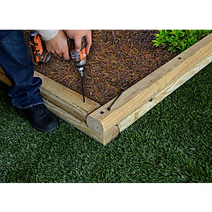 OZCO 56625 1/4-inch by 1-3/4-inch OWT Timber Screws, (25 per Pack), Black