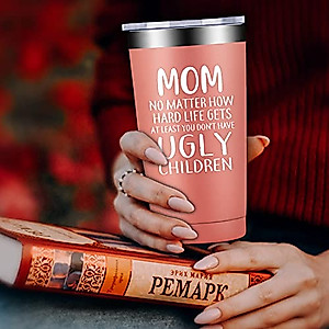 Fufandi Mom Gifts from Daughter, Son, Kids - Gifts for Mom - Mothers Day Christmas Gifts for Mom, Mommy, Wife - Cool Gag Birthday Present for a Mother - Mom Tumbler