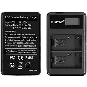 2Packs EN-EL3E 2000mAh Battery and Dual Slot Charger Compatible with Nikon D50, D70, D70s, D80, D90, D100, D200, D300, D300S, D700 D900 MH-18, MH-18a, MH-19, MB-D200, MB-D10 & More Digital SLR Camera