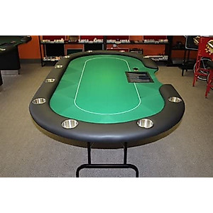 Brybelly Sublimation Poker Table Felt for Casino Quality Tables (Red)