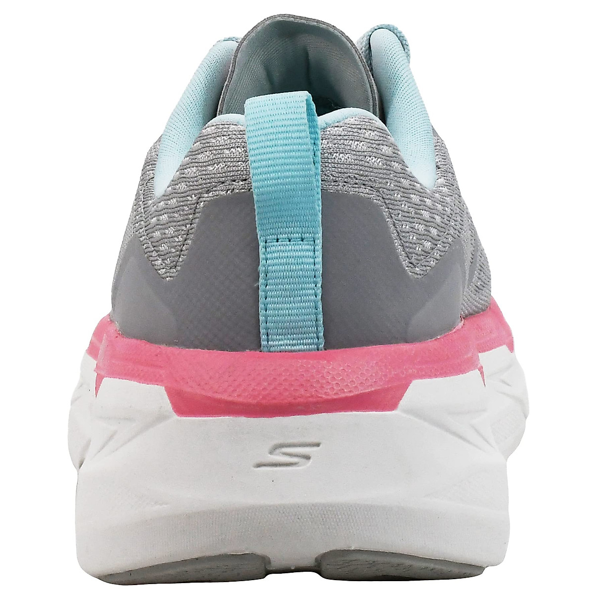 Skechers Women's Max Cushion-17690 Sneaker, Grey/Pink, 9 M