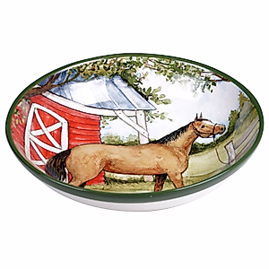 Certified International Clover Farm 128 oz. Serving/Pasta Bowl, Multi Colored