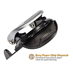 Bostitch Office EZ Squeeze Reduced Effort 2-Hole Punch, 20 Sheets, Locking Handle, Silver (2310)