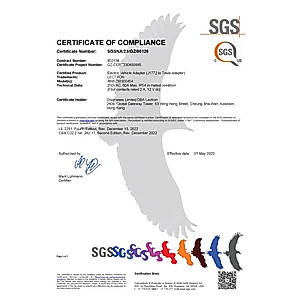 Lectron J1772 to Tesla (NACS) EV Charging Adapter 60 Amp (250V) - Compatible with Tesla Model S/3/X/Y & Cybertruck Electric Vehicles (Black)