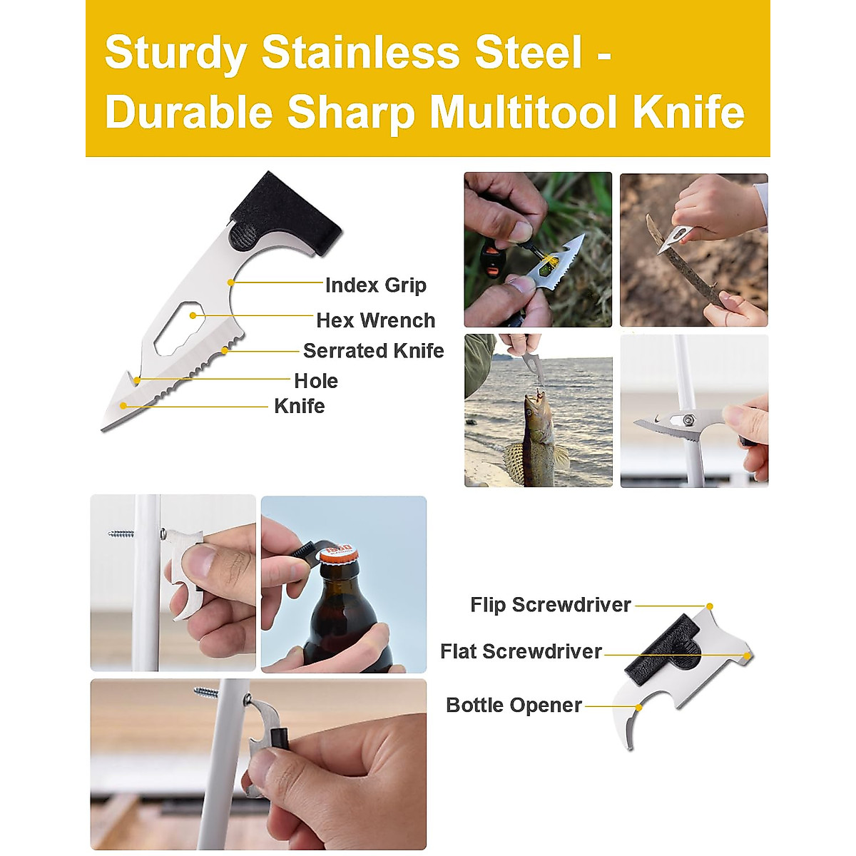 Upgraded Credit Card Tool Multitool - Fathers Gifts for Dad Him 18 in 1 Multi-Tool Gadgets - Christmas Gifts for Men Dad Father Women Stocking Stuffers Wallet Tools With Blade Compass Screwdrivers