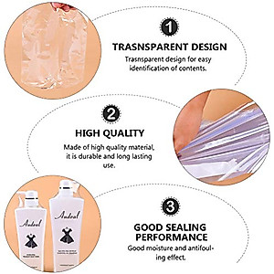 DOITOOL 300 Pcs Shrink Wrap Bags PVC Heat Shrink Film Bags Seal Wrapping Packaging Film Home Kitchen Ustensil Tool