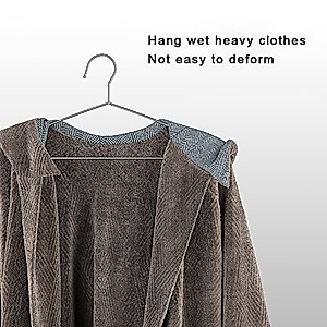 Wire Hangers Coat Hangers 16.5 Inch Strong Heavy Duty Stainless Steel Metal Hangers Ultra Thin Clothes Hangers (20 Pack 16.5 Inch)