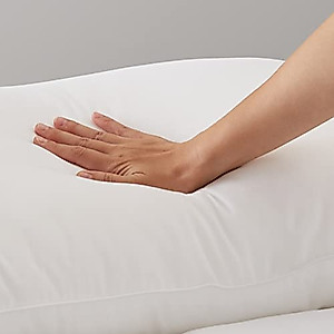 Amazon Basics Down Alternative Pillows, Soft Density For Stomach and Back Sleepers, Standard, Pack of 2, White, 26 in L x 20 in W