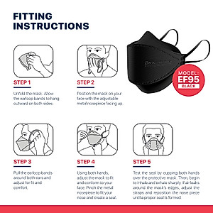 BNX 20-Pack KN95 Face Masks, Disposable Particulate KN95 Mask Made in USA, Tri-Fold Cup/Fish Style