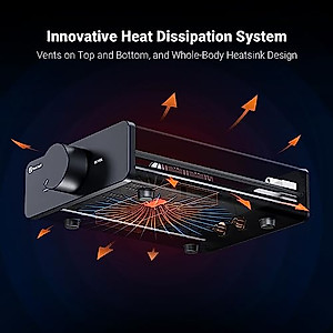 Fosi Audio V3 Stereo Amplifier Home Audio 300 Watts x2 Power TPA3255 Class D Mini Amp 2 Channel Audio Component for Passive Bookshelf Tower Speakers Desktop Home Theater with 32V Power Supply