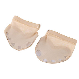 Milisten 1 Pair Womens Half Sole Ballet Foot Thong Moden Dance Paw Pads Shoes Fitness Size M